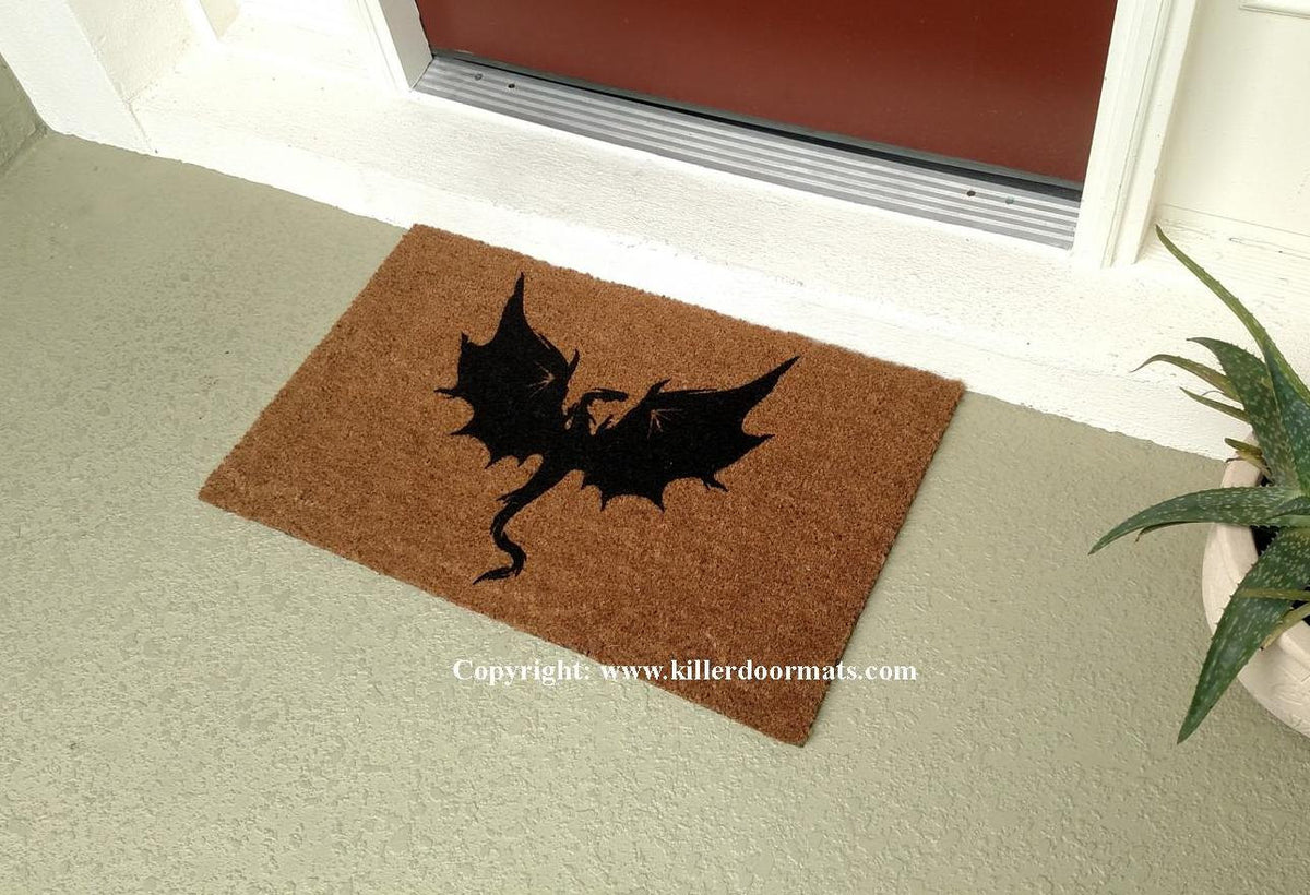 Flying Dragon Fantasy Door Mat – UnwelcomeDoormats